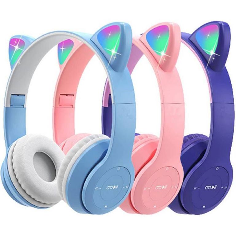 AUDIFONO INALAMBRICO OREJA DE GATO MZ 47 PARA NIÑOS COLORES GENERICO ...