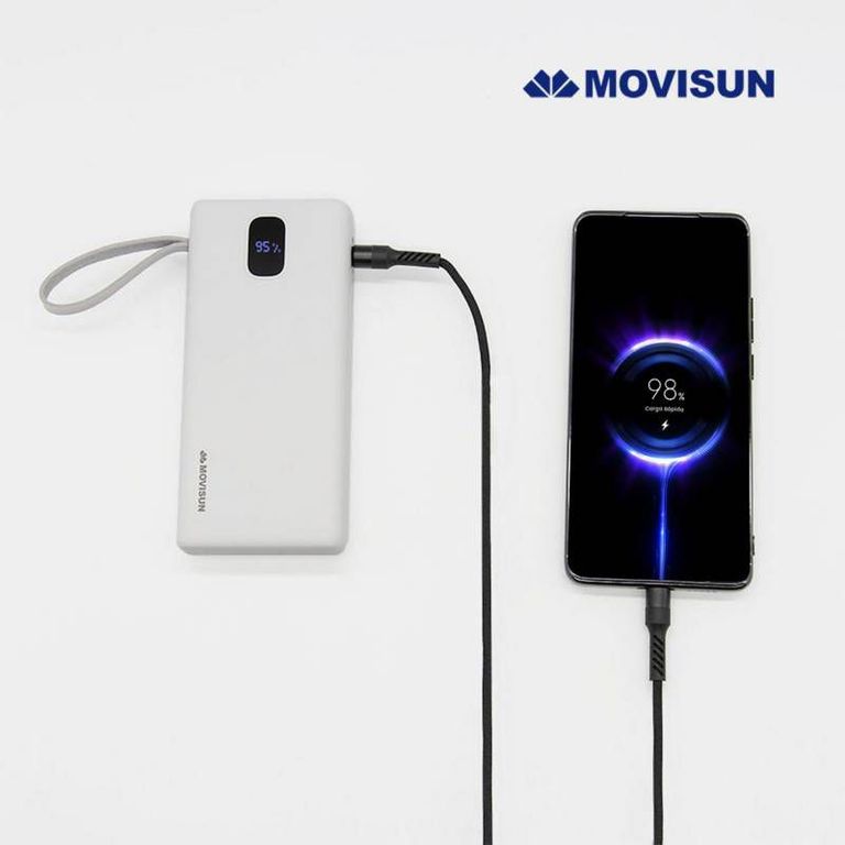 CARGADOR PORTÁTIL MOVISUN Rocket x22 Blanco de 20000mAh GENERICO ...