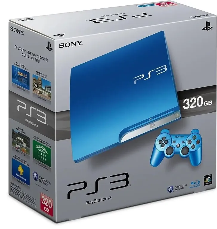 PLAYSTATION 3 SLIM SPLASH BLUE 320GB PLAYSTATION | falabella.com