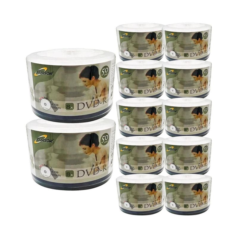 Dvd R 8X 4.7GB Printable Cursor 50 Uni Pack X 12 CURSOR | falabella.com