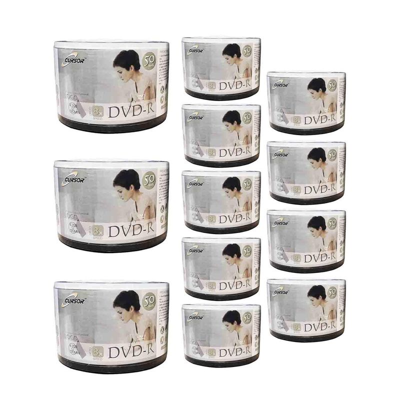 Dvd R 8X 4.7GB Logo Cursor 50 Uni Pack X 12 CURSOR | falabella.com