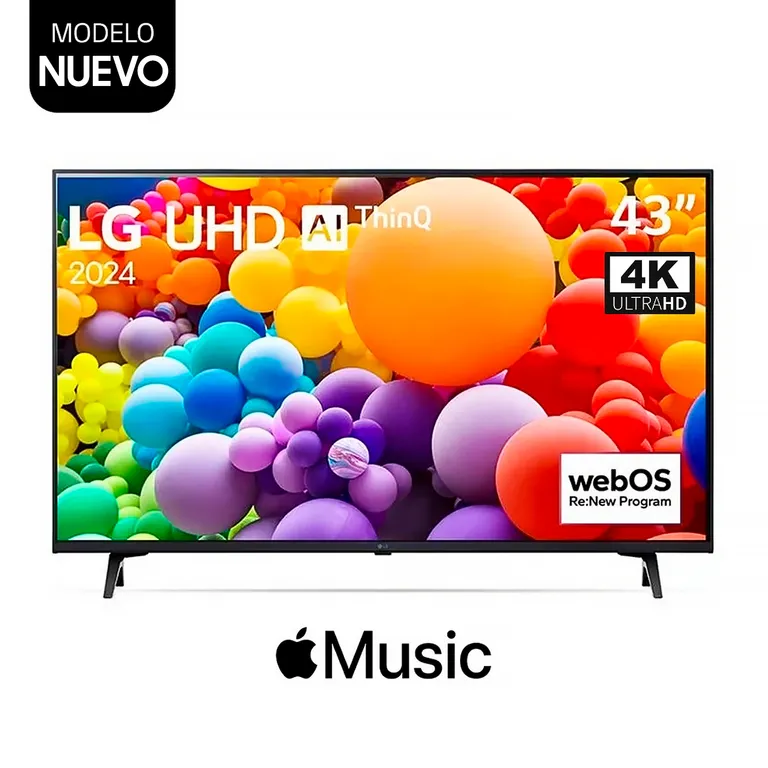 Televisor LG 43 Pulg. LED Smart TV UHD 4K con Thinq AI 43UT7300PSA LG ...