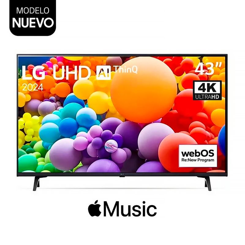 Televisor LG 43 Pulg. LED Smart TV UHD 4K con Thinq AI 43UT7300PSA LG ...