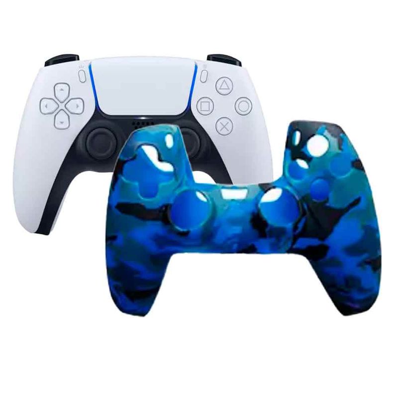 Funda para Mando PS5 Dualsense Azul Camuflado VARIOS | falabella.com