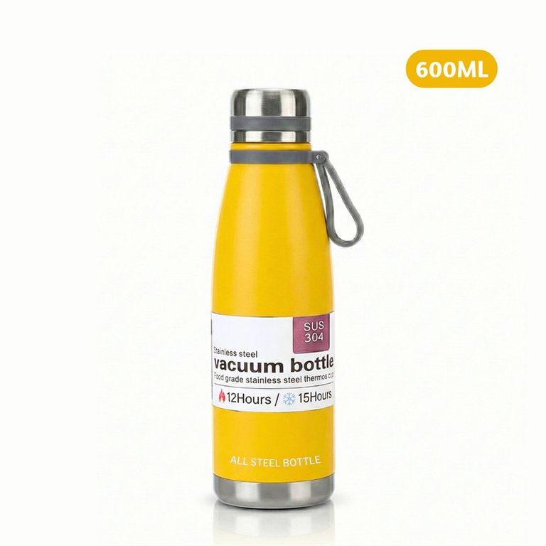 Termo Tomatodo De 600 ML Acero Inoxidable Color Amarillo OEM ...
