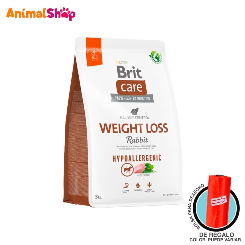 Alimento Perro Control De Peso Brit Care Weight Loss 3Kg BRIT CARE ...