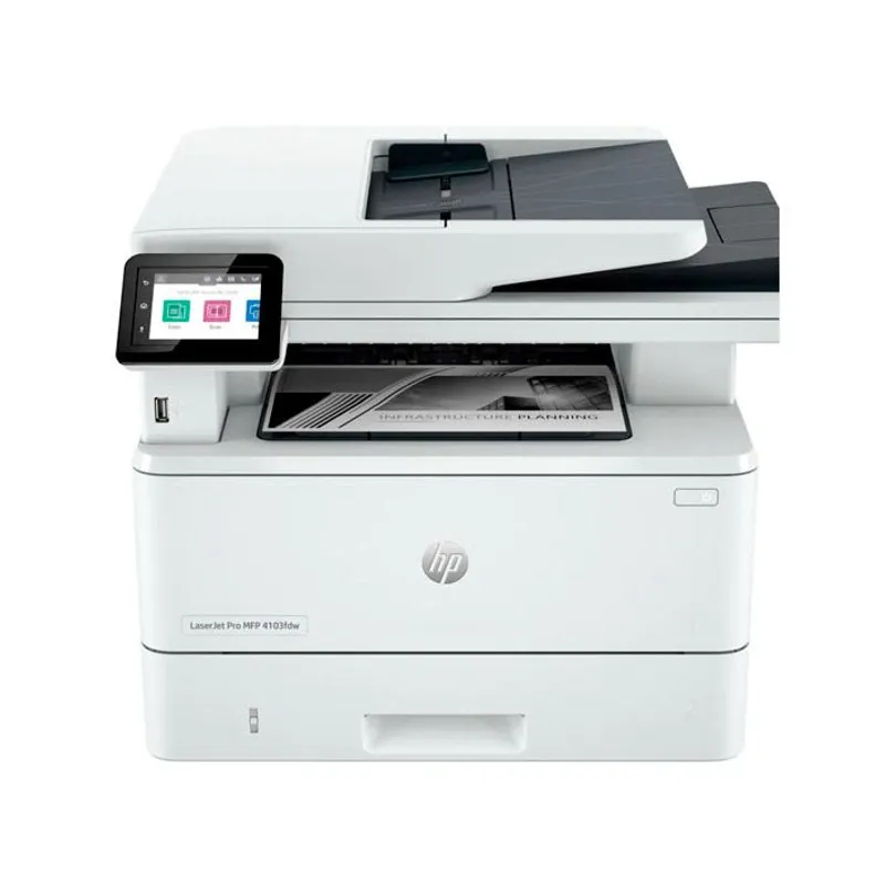 IMPRESORA MULTIFUNCIONAL HP LASERJET PRO MFP 4103FDW BN 2Z629A HP ...