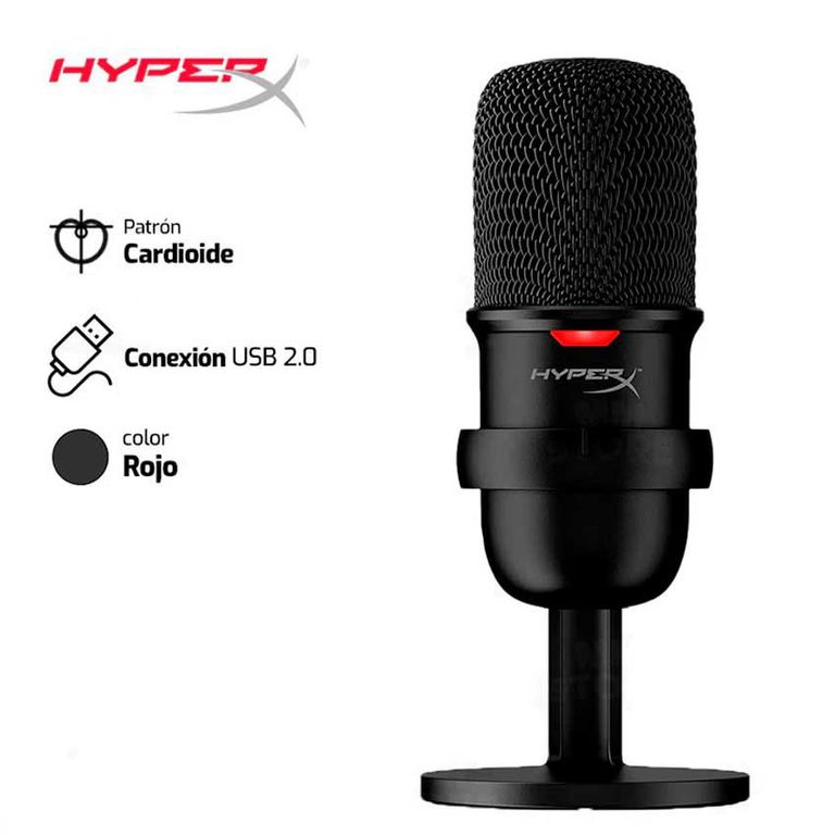MICROFONO HYPERX SOLOCAST USB NEGRO HYPERX | falabella.com