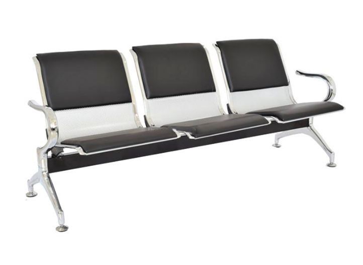 Butaca De Espera Negro 3 Cuerpos-Tandem Aeropuerto Semi Tapiz Ofideas | Sodimac Perú