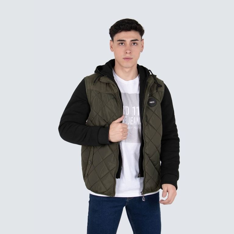 CASACA/CHALECO CON CAPUCHA PARA HOMBRE PARADA 111 KRISTIANO PARADA 111 | falabella.com