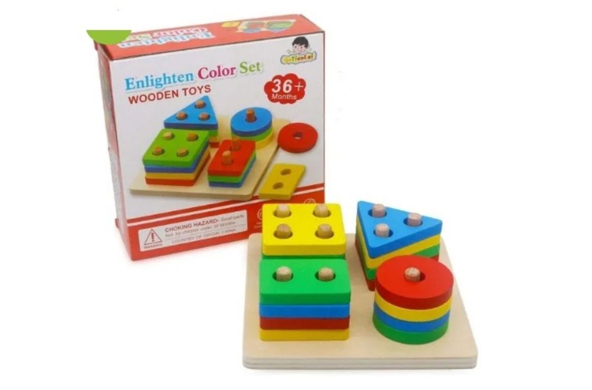 Juego Didáctico de Encaje de 4 Figuras Geométricas GENERICO | falabella.com