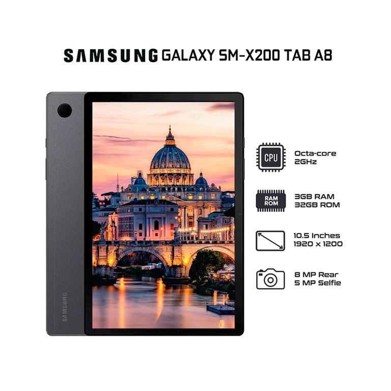 Tablet Samsung Galaxy TAB A8 SM-X200 RAM 3GB Almacenamiento 32GB 10.5 ...