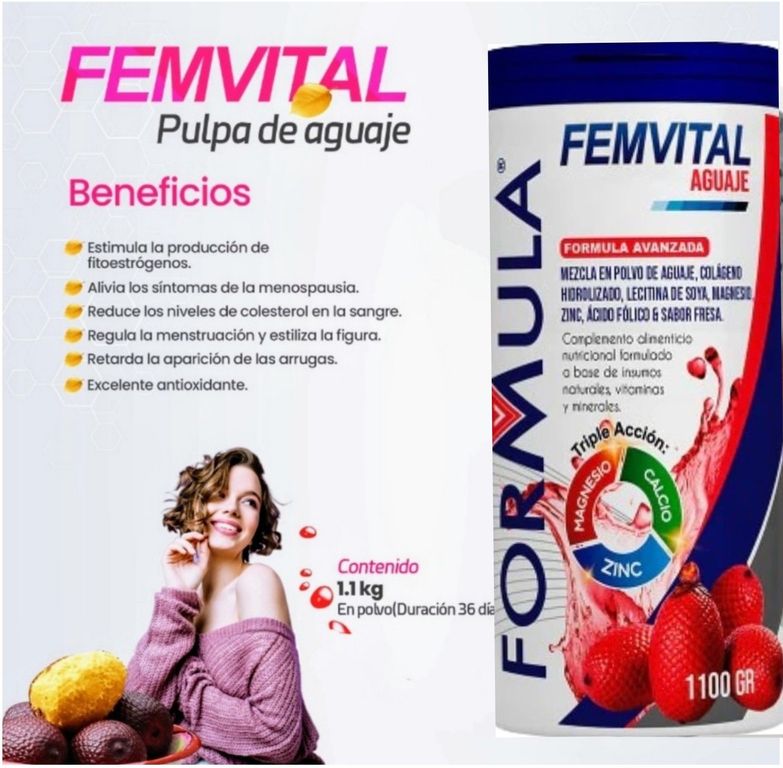 SUPLEMENTO NUTRICIONAL PARA LA MENOPAUSIA "FEMVITAL" BY FORMULA V ...