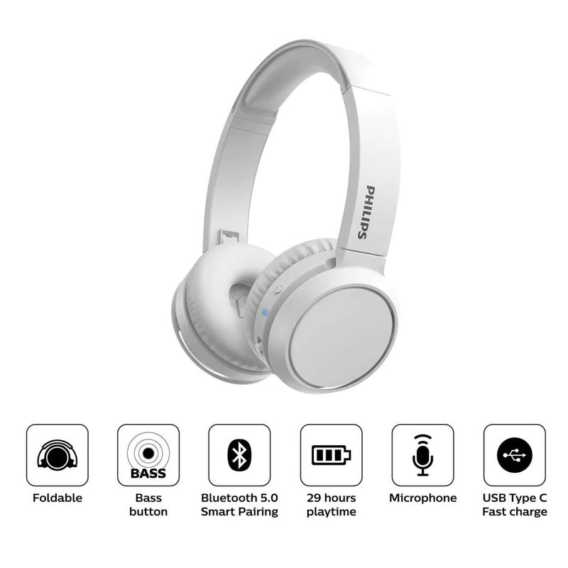 Audífono PHILIPS TAH4205 On Ear con Micrófono Bluetooth 5.0 PHILIPS ...