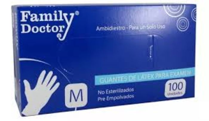 Guantes de latex Talla M - 100 unid. Family Doctor FAMILY DOCTOR ...