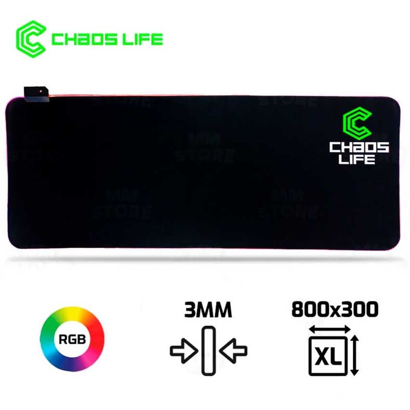 Pad Mouse Chaos Life XL 800 X 300 X 3mm RGB LIFE | falabella.com