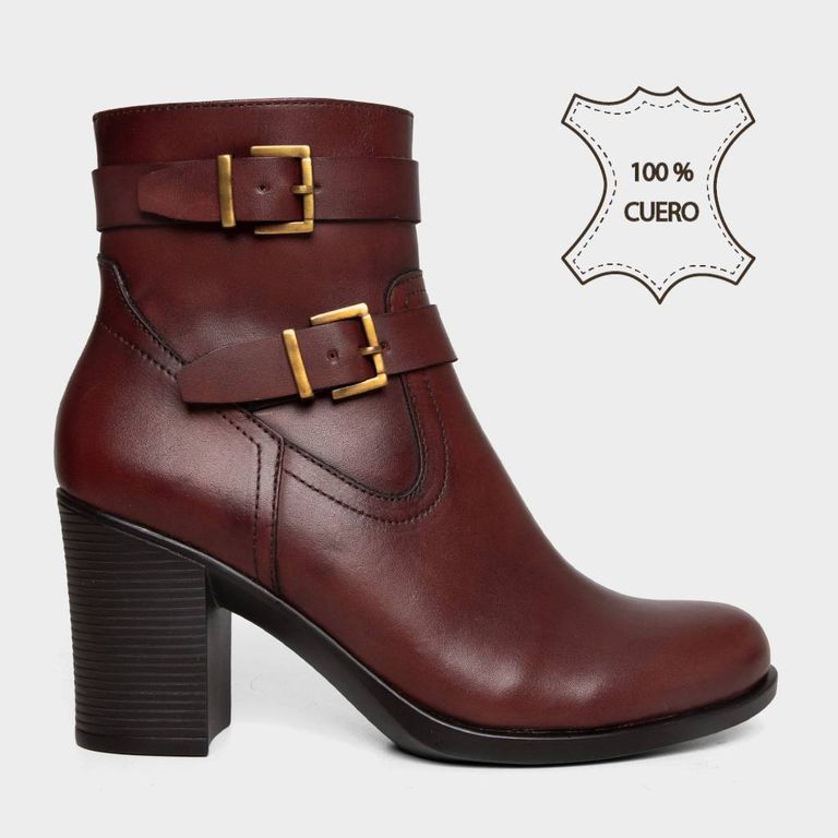 BOTINES MUJERES TOP MODEL TBK-019 35-39 KRYSTAL CUERO CRUST TOP MODEL ...