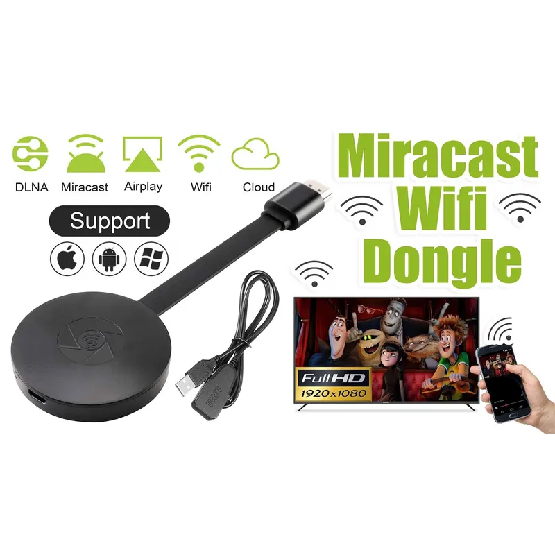 Wecast WiFi Display HDMI Dongle Miracast DLNA AirPlay 1080 GENERICO ...