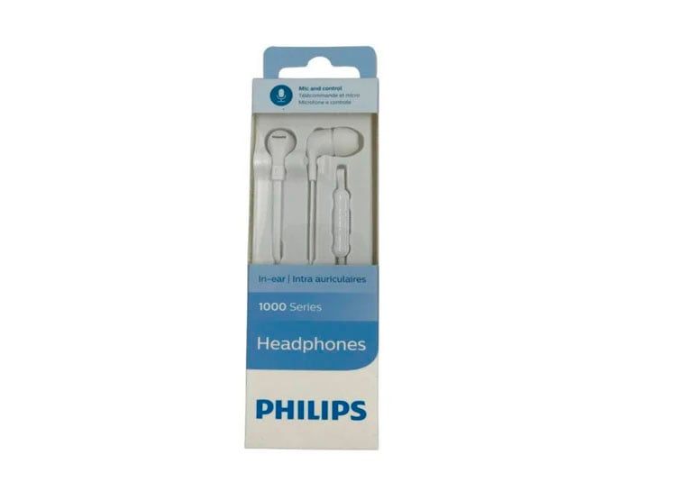 Audífonos con Micrófono Philips TAE1105 In Ear Blanco | Sodimac Perú
