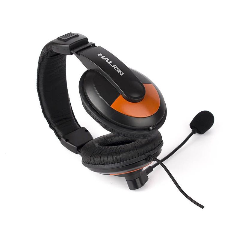AUDIFONO Y MICROFONO PARA PC HALION HA 305 NARANJA HALION | falabella.com