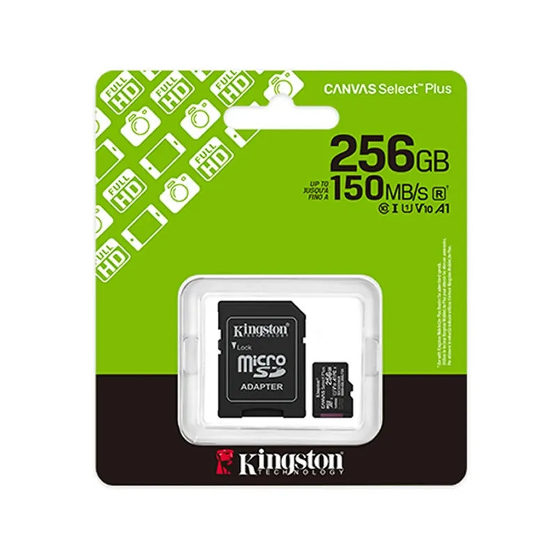 Tarjeta Memoria Micro SD Kingston Canvas Select Plus de 256GB KINGSTON | falabella.com