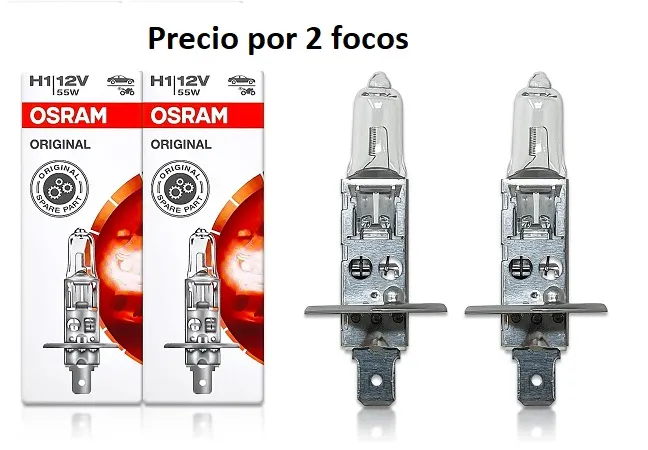 Foco H1 2 Unidades Halógeno 12V 55W P14.5s | Sodimac Falabella