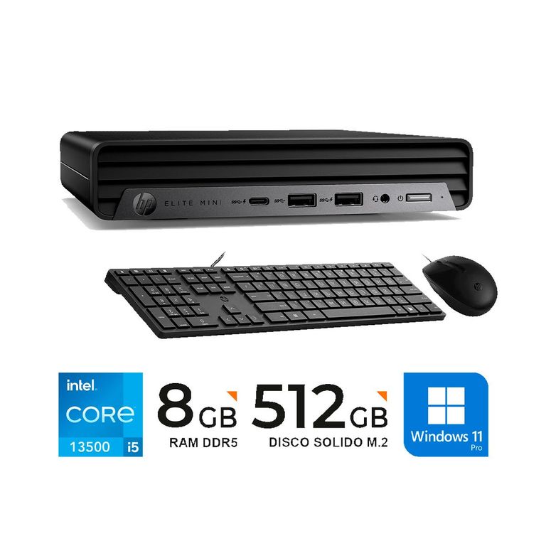 MINI PC HP ELITE 800 G9 I5-13500 8GB 512GB WINDOWS11 PRO HP | falabella.com