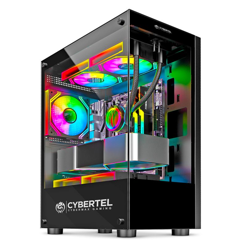 Case Gamer Cybertel Poseidon Cbx C5000 3 Fan Doble Ring 3.0 CYBERTEL ...