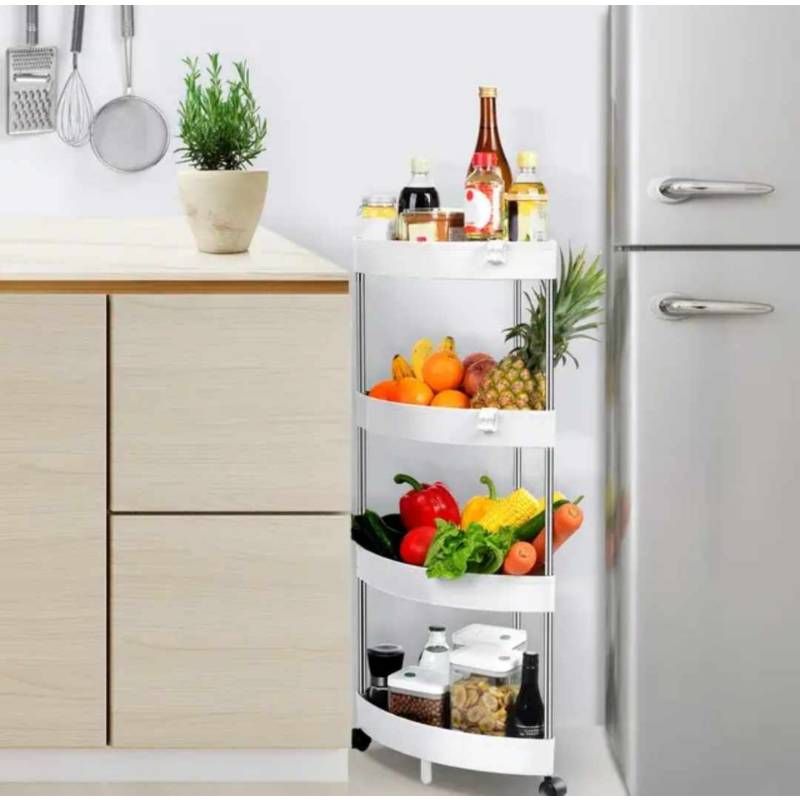 Organizador Frutero Verdulero de Cocina con Ruedas de 4pisos OEM ...