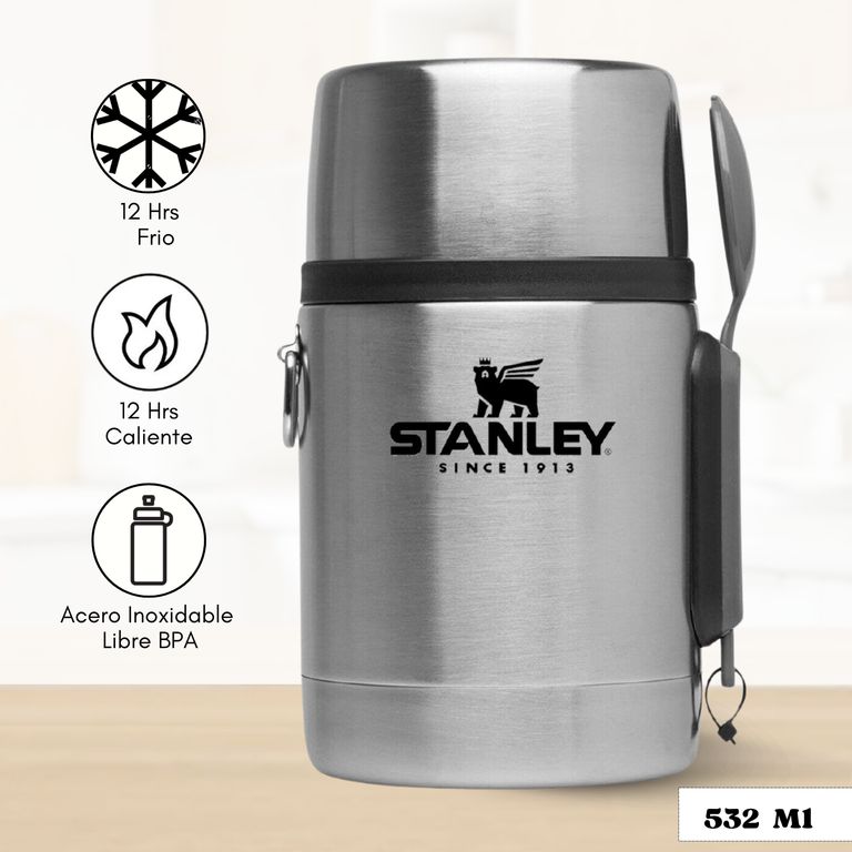 Termo de Comida Adventure Stanley Plateada 532 Ml STANLEY | falabella.com