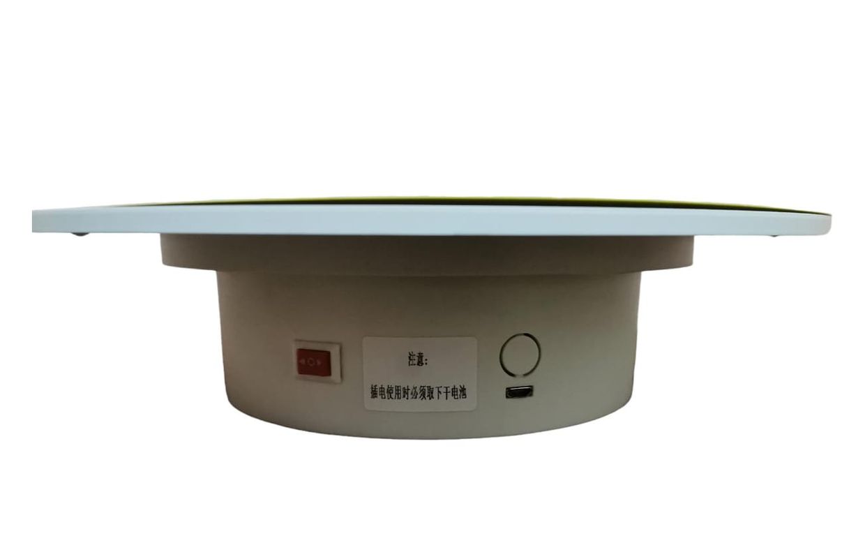 BASE GIRATORIA GRANDE 25 CM BLANCO SOPORTA 15 KILOS GENERICO ...