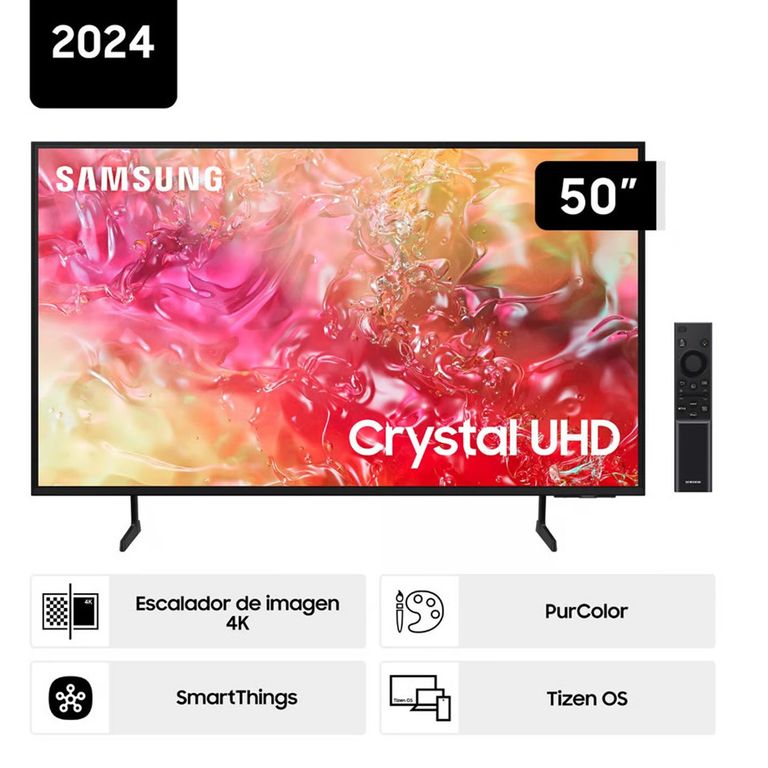 Televisor Samsung Crystal 50 UHD OS Smart TV 2024 50DU7000 SAMSUNG ...