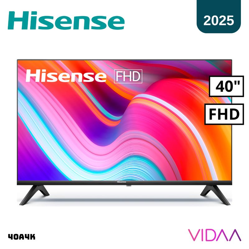 TELEVISOR HISENSE 40 SMART TV VIDAA FHD LED - 40A4K HISENSE | falabella.com