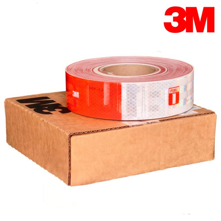 Cinta Reflectiva 3M 2″x457m Rojo Blanco 3M | falabella.com