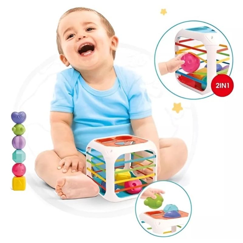 Cubo Didáctico de Encaje de Figuras Geométricas y Ligas GENERICO | falabella.com