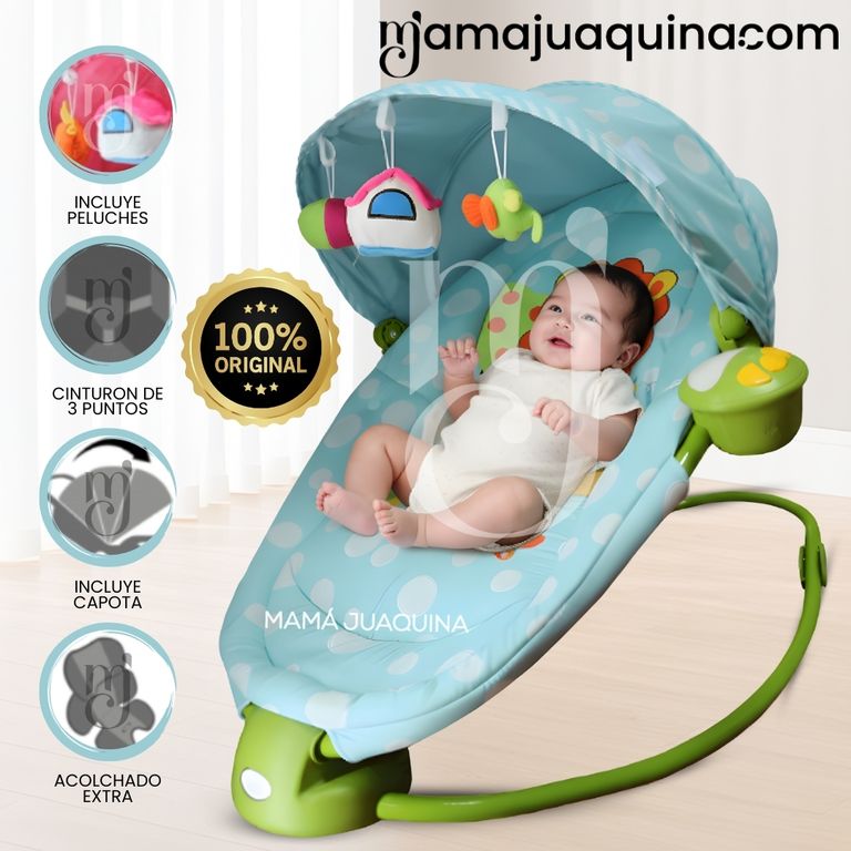 Silla Mecedora Nido «DALIM» Didáctico Musical Blue BABY | falabella.com