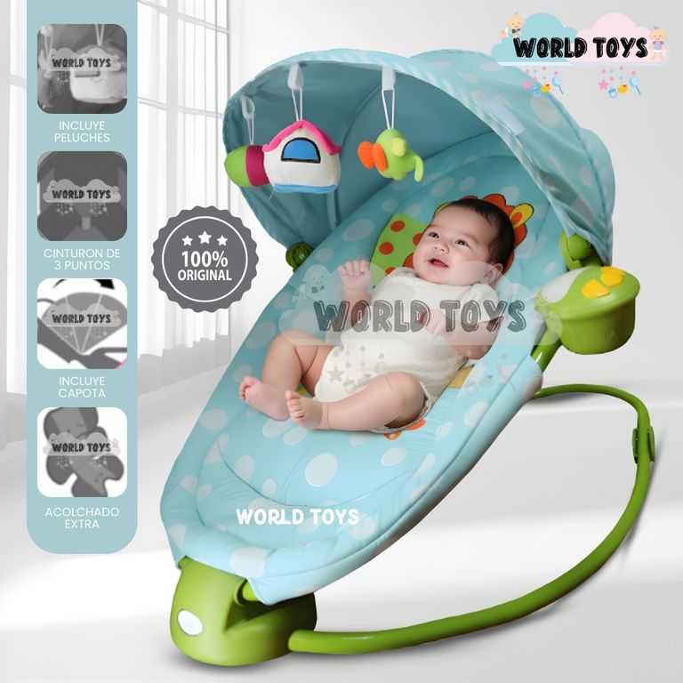 Silla Mecedora Nido «DALIM» Didáctico Musical Blue BABY | falabella.com