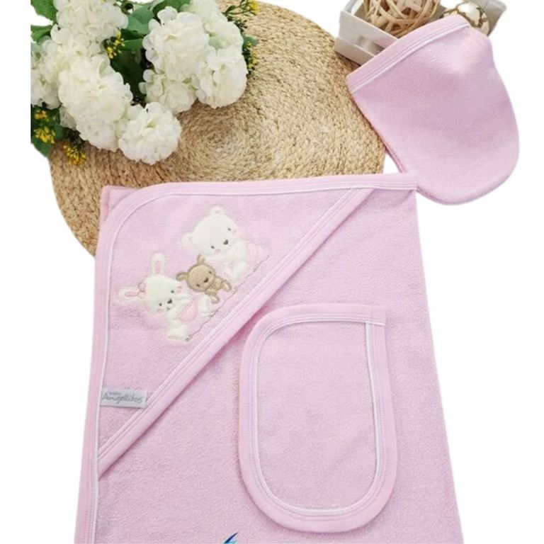 Toalla Con Capucha Para Bebe color Rosado GENERICO | Falabella Perú