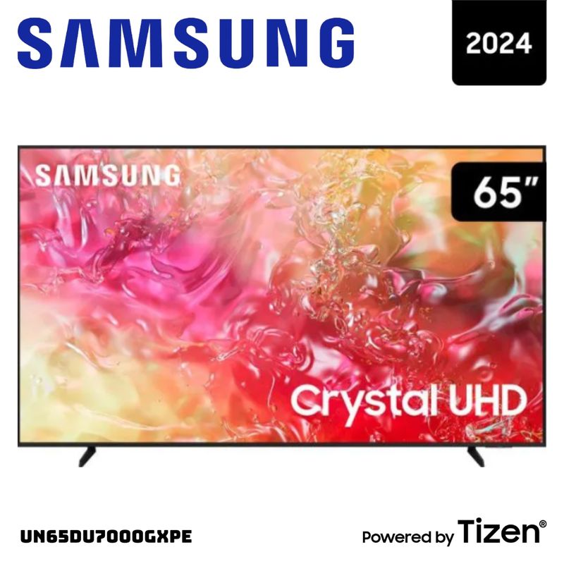 TELEVISOR SAMSUNG 65 SMART TV TIZEN OS 4K CRYSTAL UHD LED - UN65DU7000GXPE SAMSUNG | falabella.com