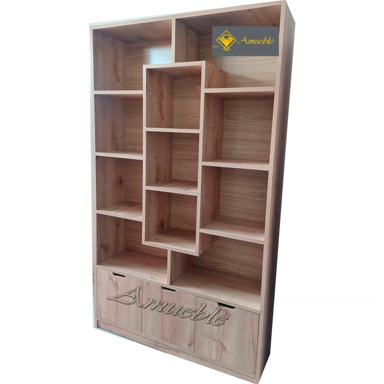 librero organizador PANDA DUNA 15 tiendas amueble melamina 18mm ...