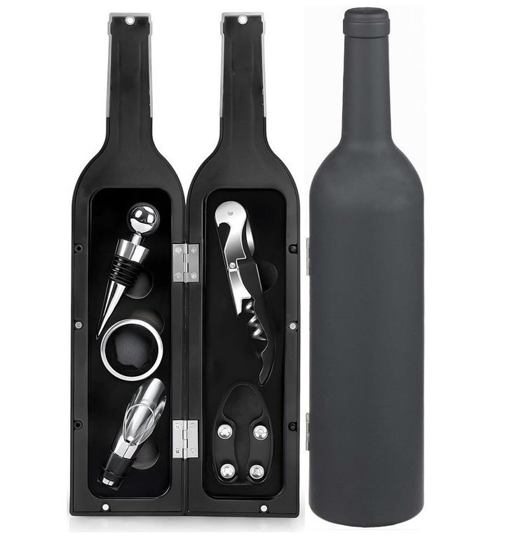 Kit sofisticado de 5 piezas con descorchador para abrir botellas de ...