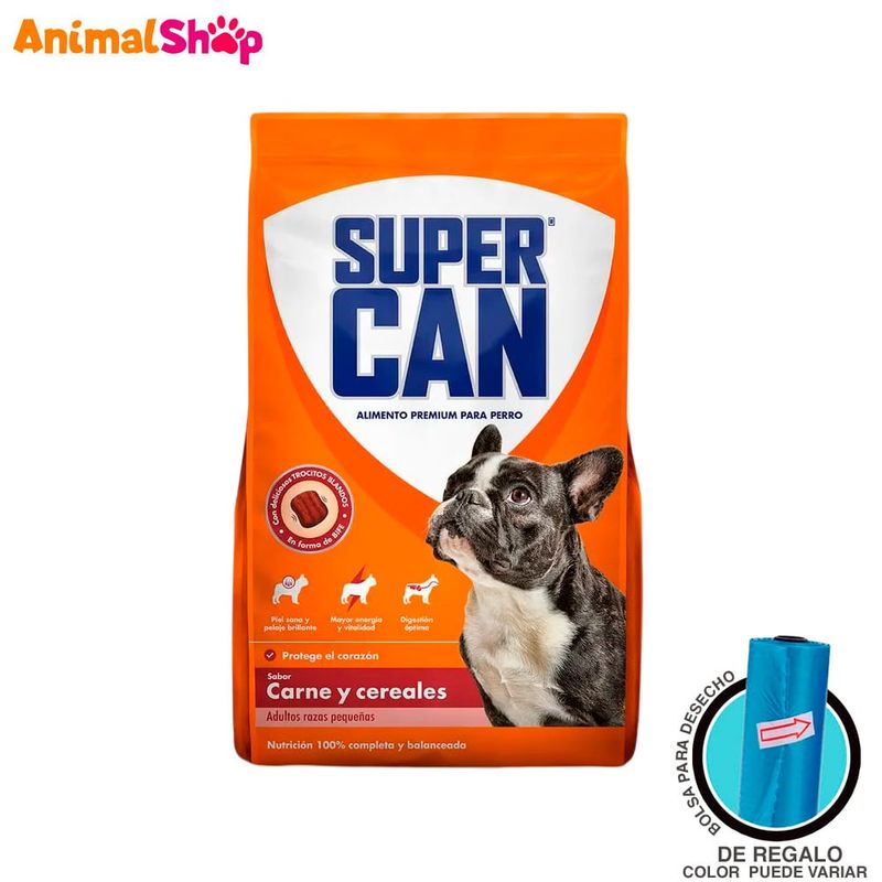 Comida Perro Adulto Supercan Carne Cereales Pequeña 15Kg SUPERCAN ...