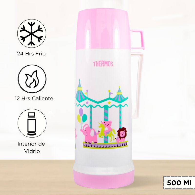 Termo de Bebida para Hogar VOGUE Niños 500 Ml Rosado THERMOS ...