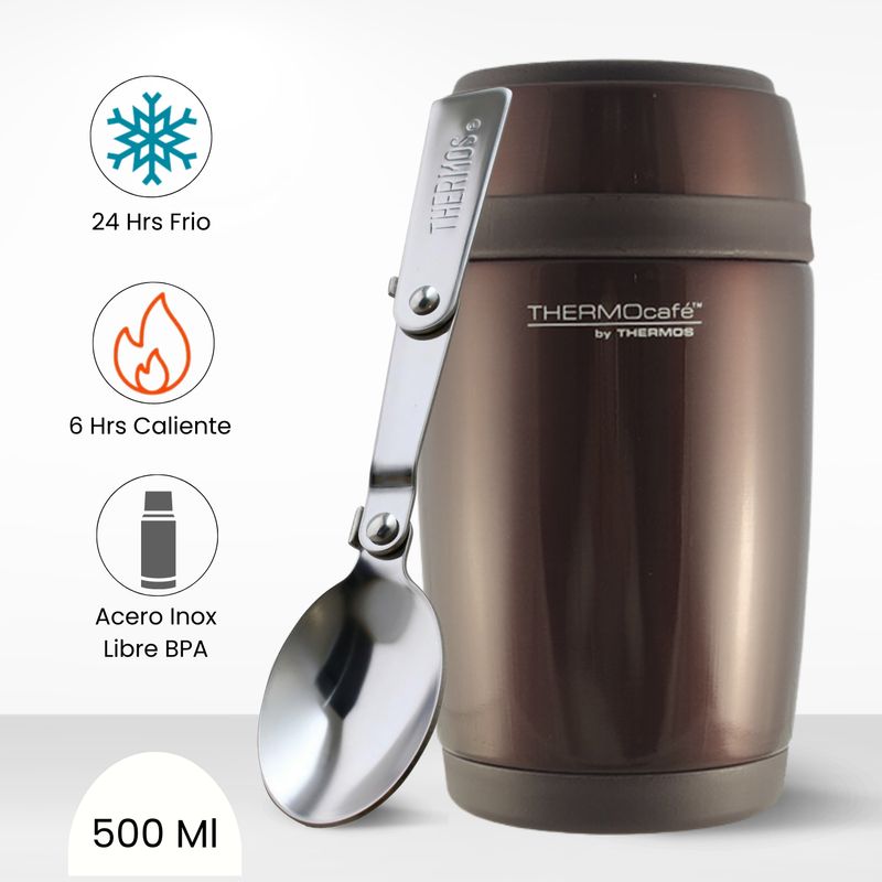 Termo de Comida Barrel 500ml Marrón THERMOS | falabella.com