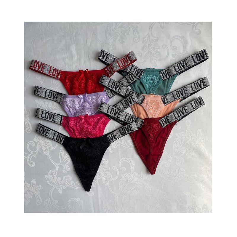 Tripack de Ropa de Interior de Encaje Love Colores Variados OTTOWARE ...