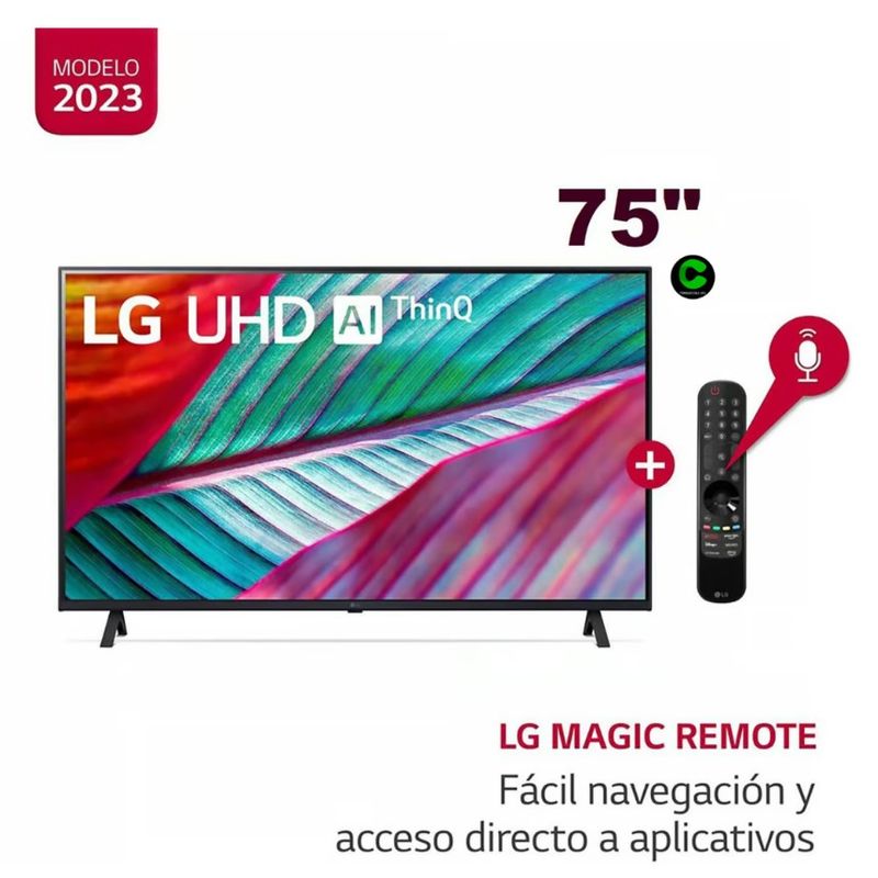TELEVISOR 75 LED 4K UHD SMART TV THINQ AI 75UR8750PSA LG LG | falabella.com