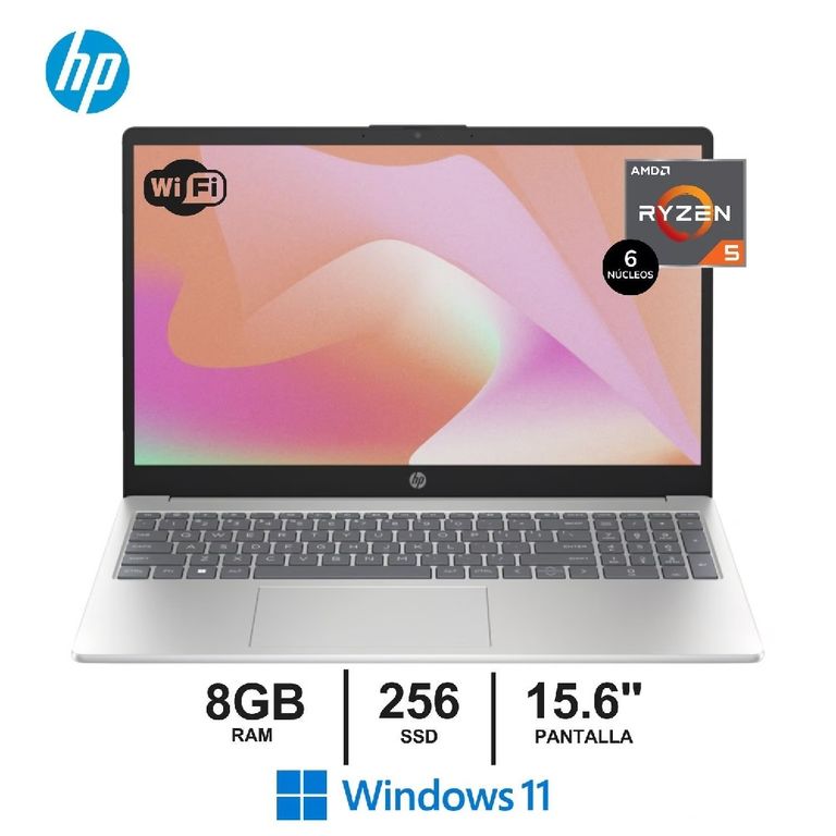Laptop HP 15-FC0009LA AMD Ryzen 5-7520U 8GB RAM 256GB SSD 156 FHD ...