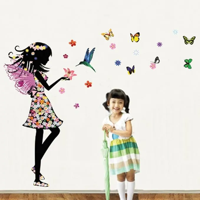 Sticker vinil decorativo cuarto de bebé o niños con mariposas LITTLE ...