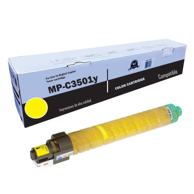 Toner Compatible MP-C3501y MP-C3001, C3501 Amarillo 15,000 Pag ...
