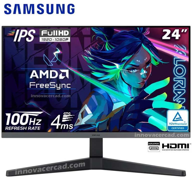 Monitor Samsung 24 FHD Essential S3 Panel IPS 100Hz 4MS FreeSync ...